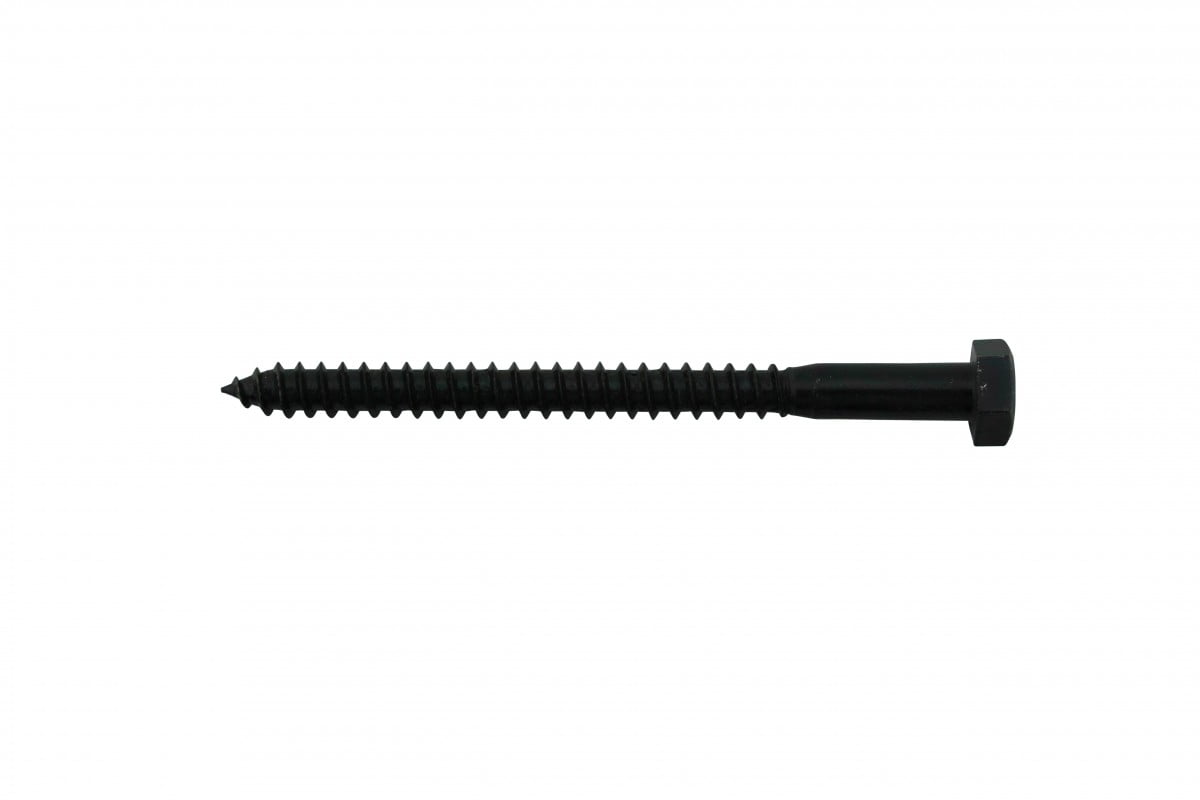 Renovators Supply Steel 5/16 x 4 in. Lag Bolts Screw w/Black Zinc ...