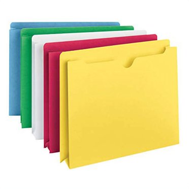 Smead® Color Expanding Wallets, 2" Expansion, Letter Size, Assorted ...