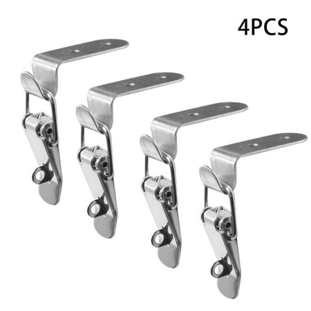 Xizioo 4pcs 90 Degrees Duck-mouth Buckle Hook Lock Stainless Steel ...