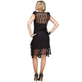 Flirty Flapper Adult Costume (Black) - Walmart.com