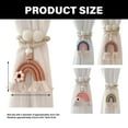 2PCS Rainbow Curtain Clip Tiebacks Tasseled Rope Holders For Home ...