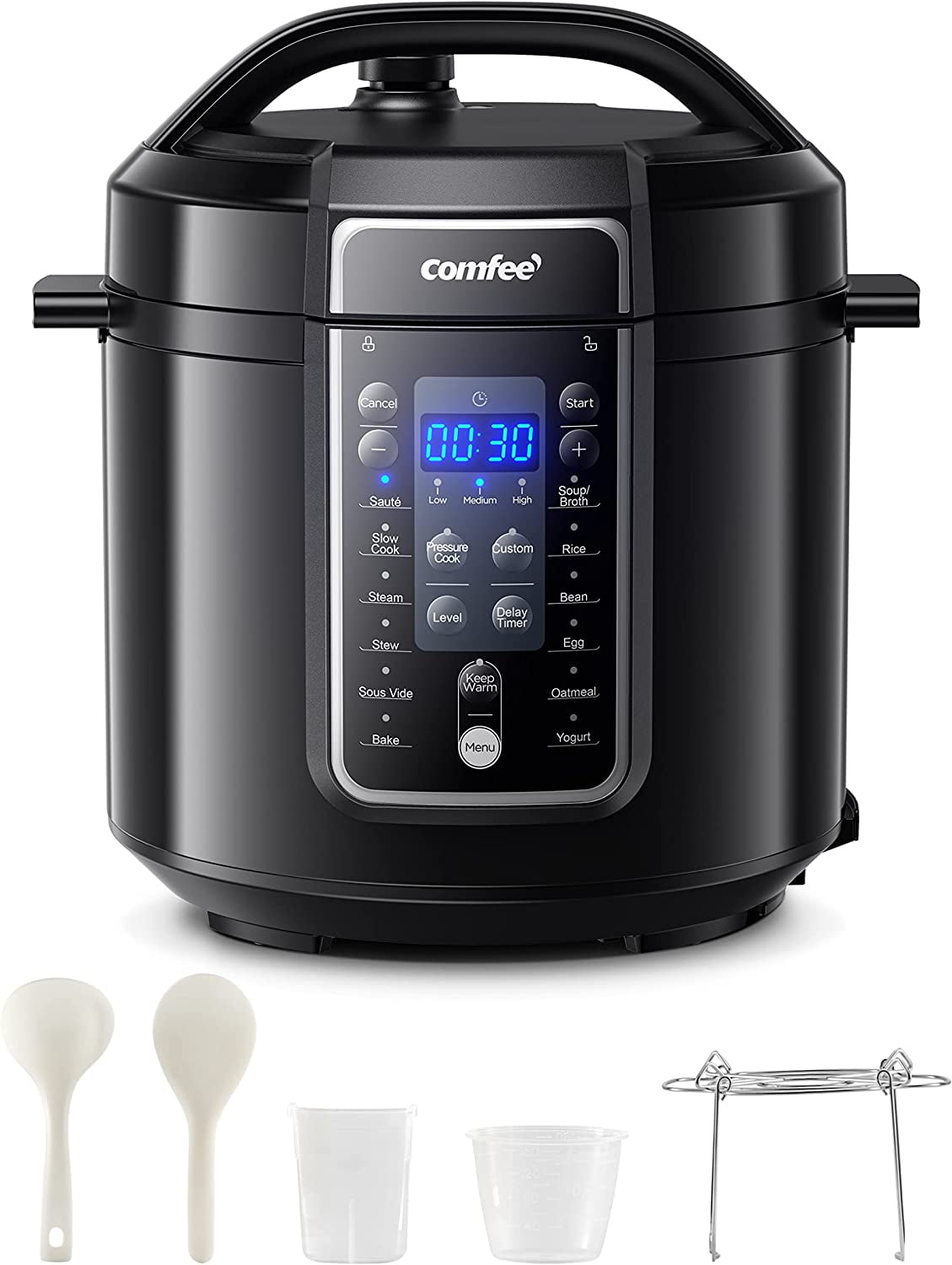 9-in-1 Electric Pressure Cooker 14 Presets Instant Multi Cooker Olla de ...