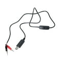 100cm Length USB Male to Clip Cord, Jumper Wire Power Adapter Cable for ...