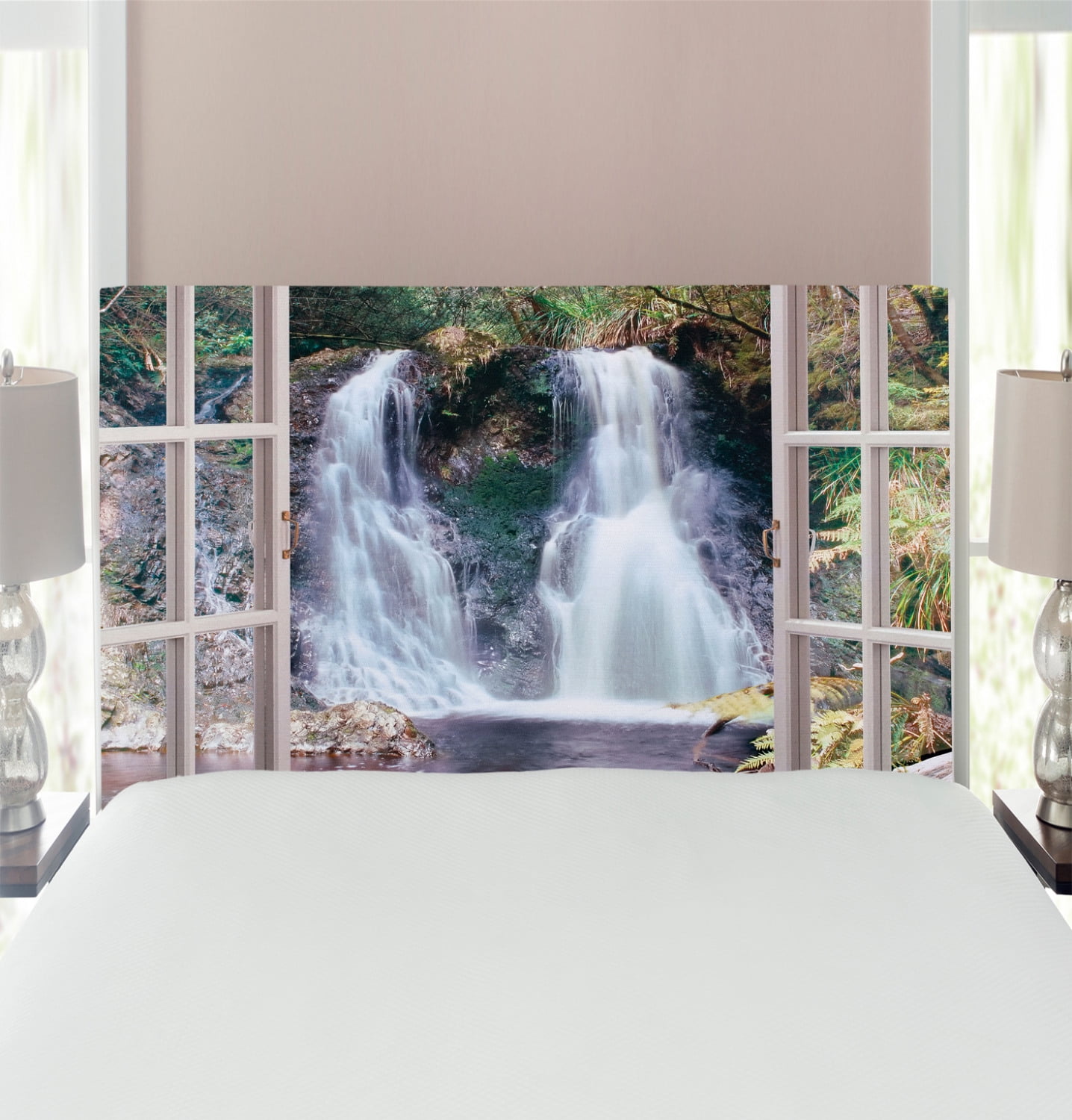 Waterfall Headboard, Little Waterfall Nestled in the National Park ...