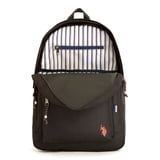 U.S. Polo Assn. Adult 18" Water-Resistant Backpack, Black - Walmart.com