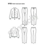 Simplicity Sewing Pattern R11388 (8702) - Mimi G Misses' Knit Jacket ...