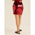 Scoop Women's & Women's Plus Paillette Sequin Mini Skirt, Sizes XS-4X ...