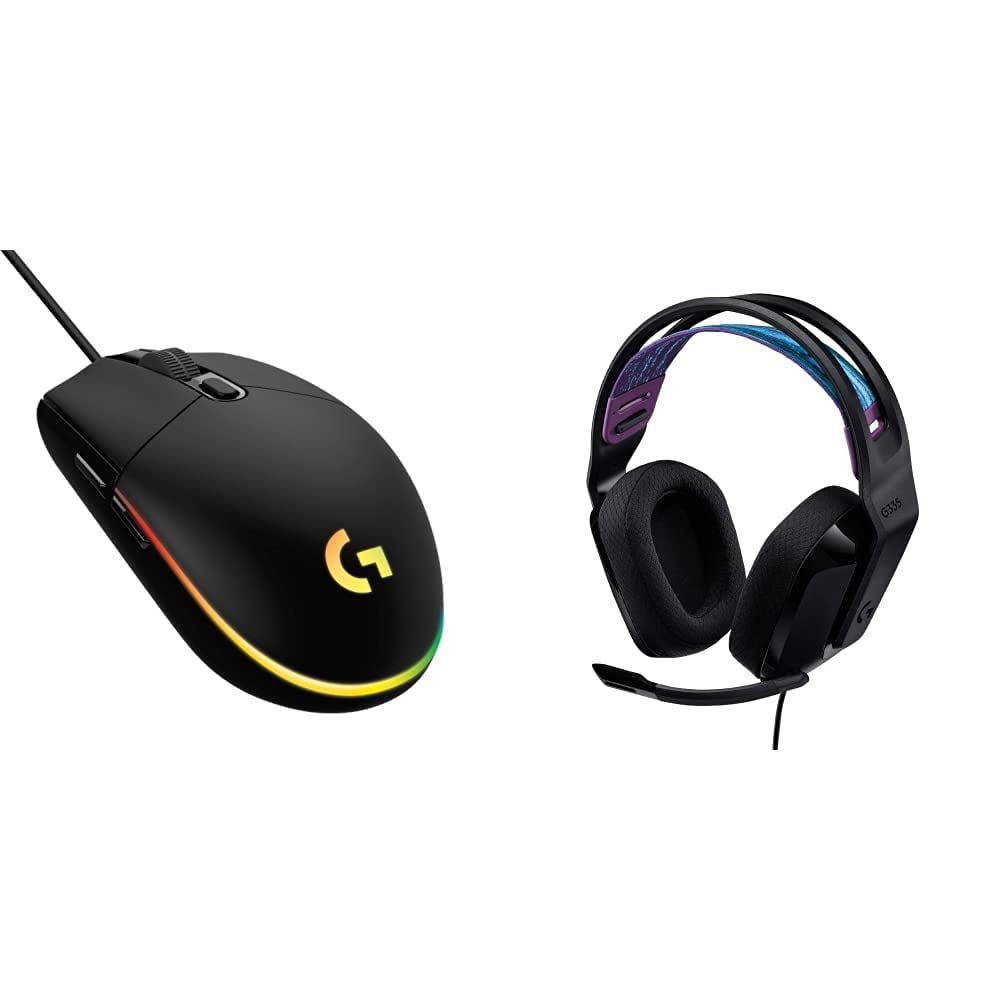 Paquete de auriculares para juegos Logitech G335 + G203 con cable y ...