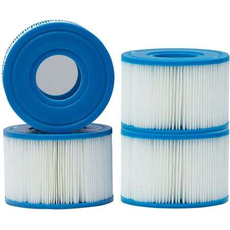 Set of 4 Intex Type S1 Cartridges for Jacuzzi Filter, Replacement ...