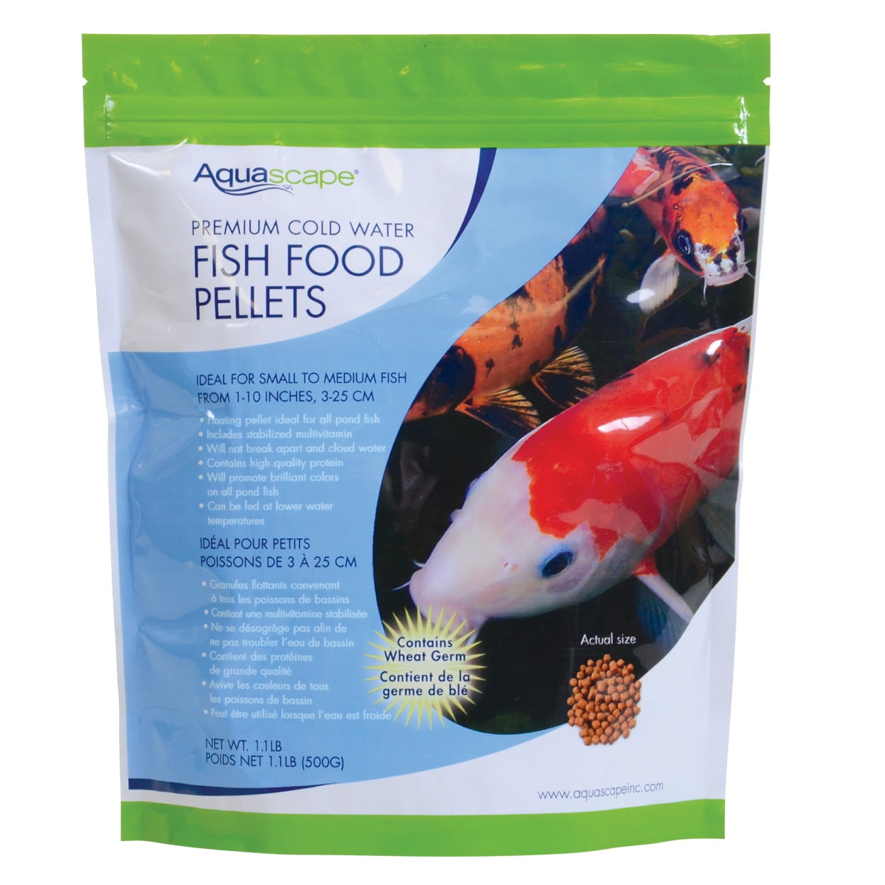 Aquascape Premium Cold Water Fish Food Pellets - 1.1 lb | Walmart Canada