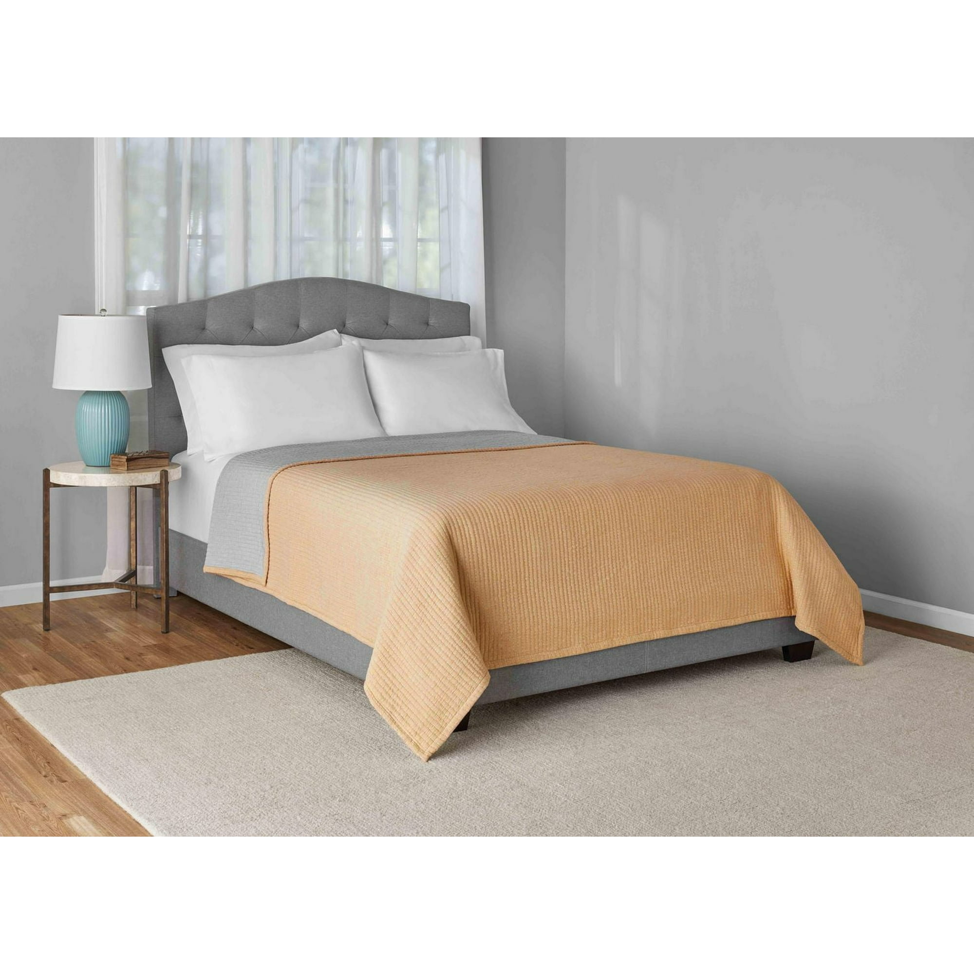 Click here for Mainstays Garment Wash Adult Matelasse Quilt  Yell... prices