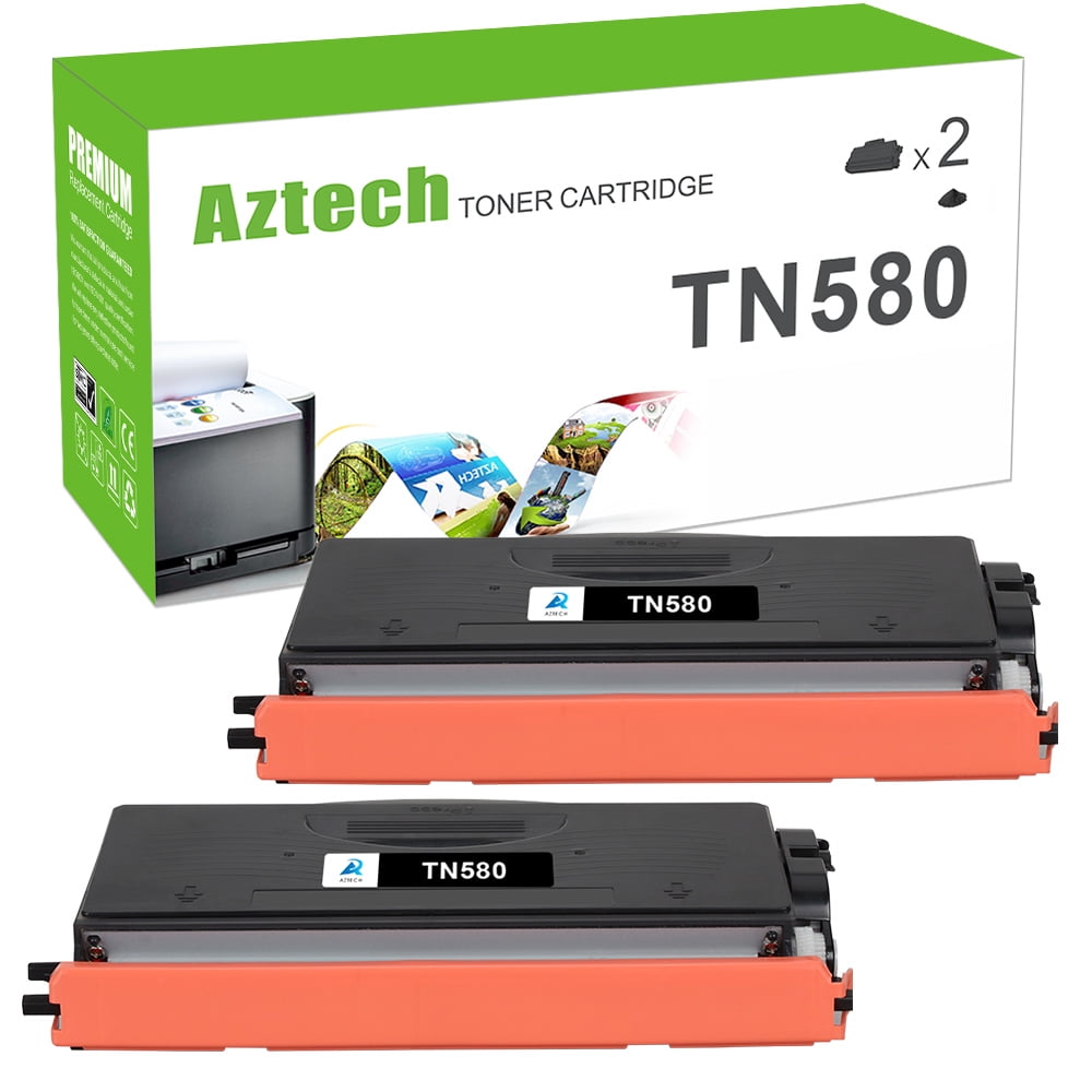 AAZTECH 2-Pack Compatible Toner Cartridge for Brother TN-580 TN-570 TN ...