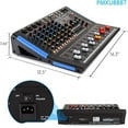 Pyle 8 Channel Bluetooth Sound Board Mixer System for DJ Studio Audio ...