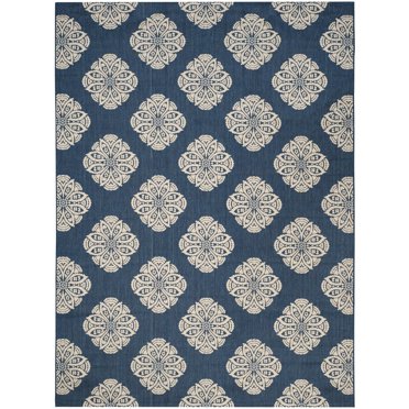 Better Homes & Gardens Neutral Palm Outdoor Rug, 9' x 12' - Walmart.com