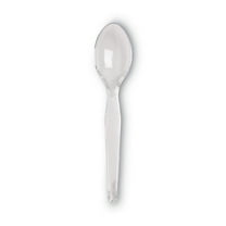 Dixie Plastic Cutlery Heavyweight Soup Spoons White 1000/Carton SH217 ...