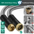 Kidsjoy Professional 50ft Stainless Steel Garden Water Pipe - No-Kink ...