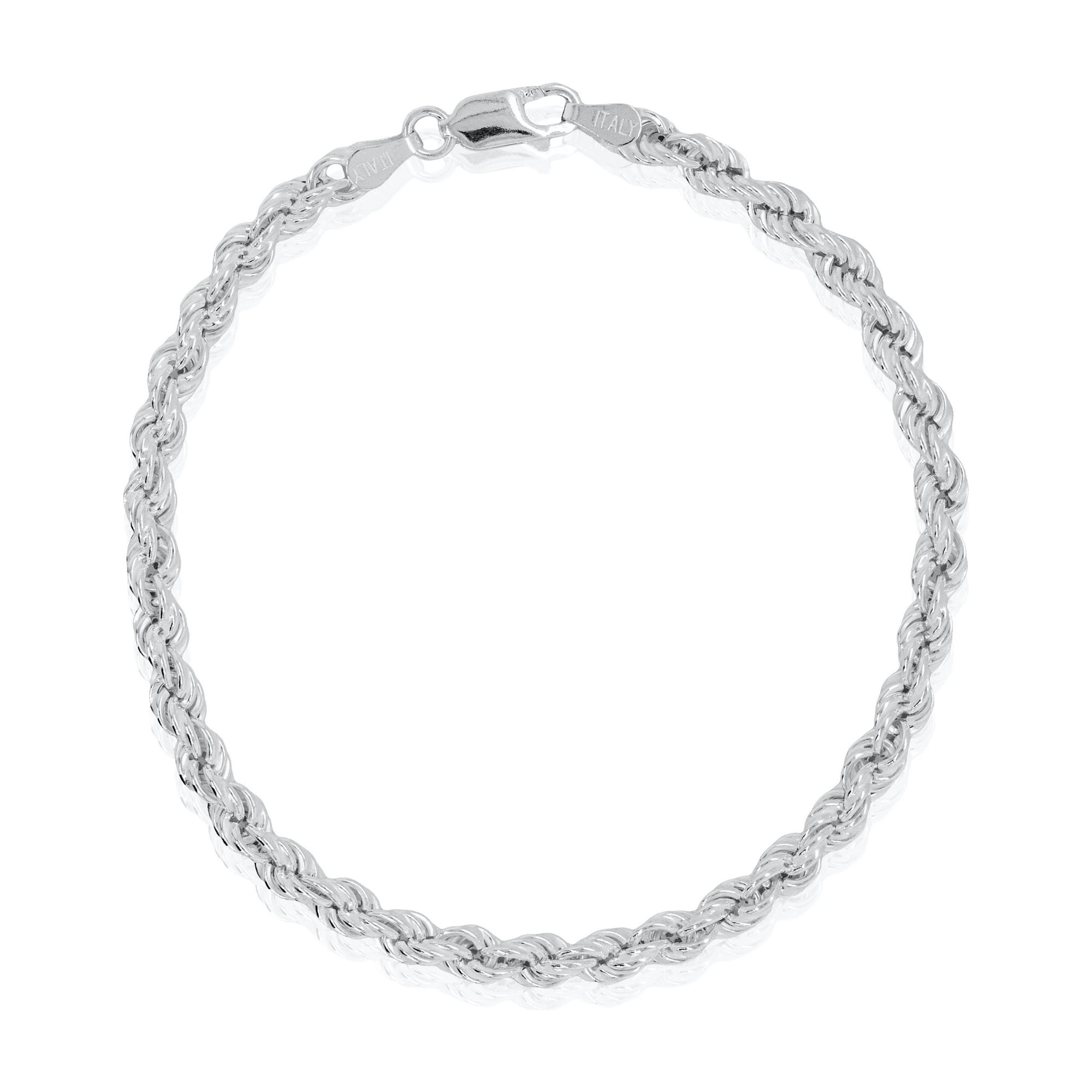 Click here for Mercie Sterling Silver Basic Hollow Rope Chain Bra... prices