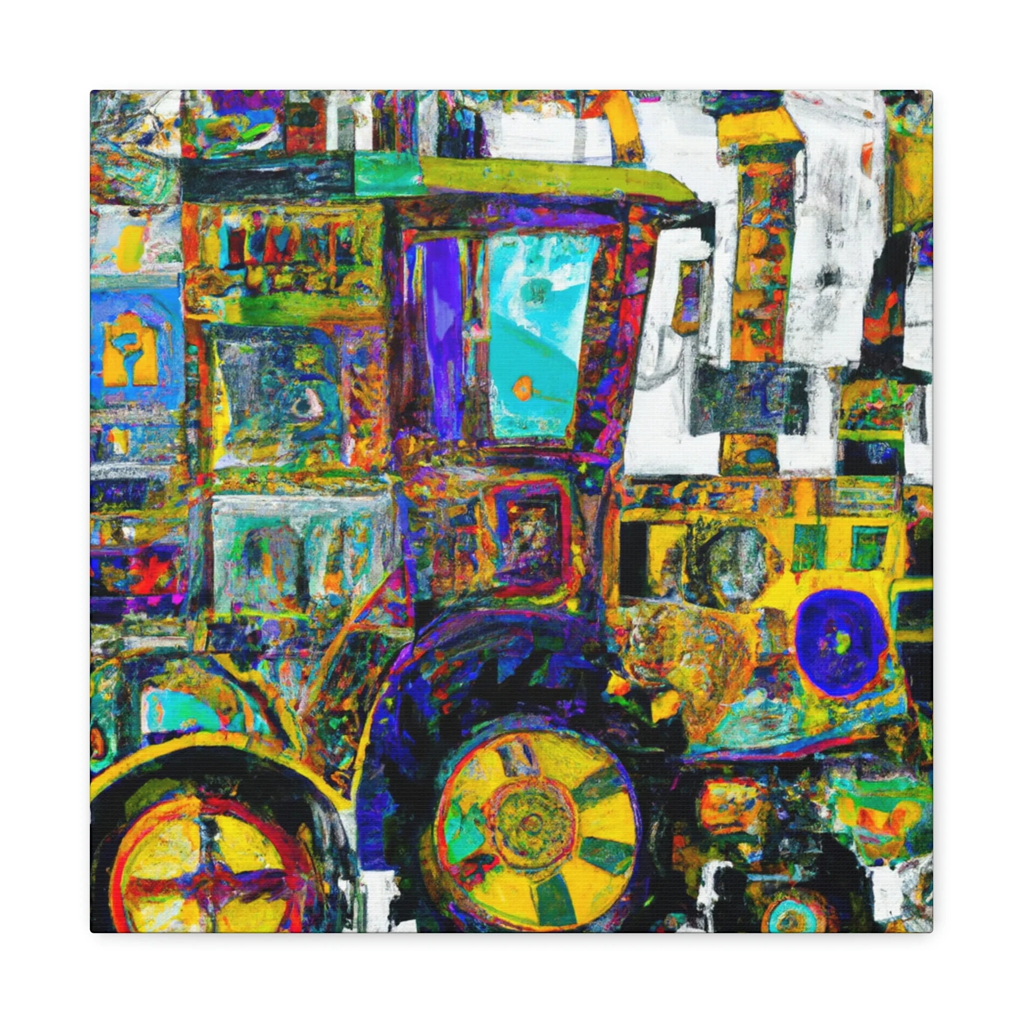 Tractor of Expressionism - Canvas - Walmart.com