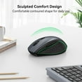 Wireless Mouse, 2.4G USB Computer Mouse with 6-Level Adjustable 4800 ...