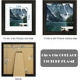 3.5x5 Picture Frame Set of 3 - Made of Real Glass and White Wooden ...