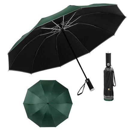 Automatic Inverted Folding Travel Umbrella Reverse LED Light Automatic ...