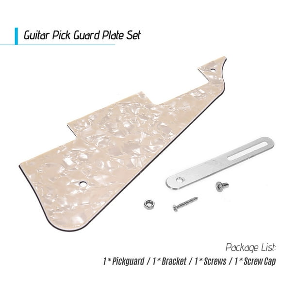 Labymos Guitar Pick Guard Plate Set with Bracket Screws PVC Pickguard ...