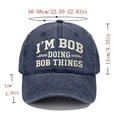 BByeadc Men's Baseball Cap "I'M BOB DOING BOB THINGS" Embroidered ...
