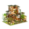 guohui DIY Miniature Dollhouse Kits Miniature Garden House for Adults ...