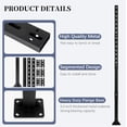 2 Pack 6 Feet Heavy-Duty Base-Plate Mounted Sign Posts - Bolt-Down ...