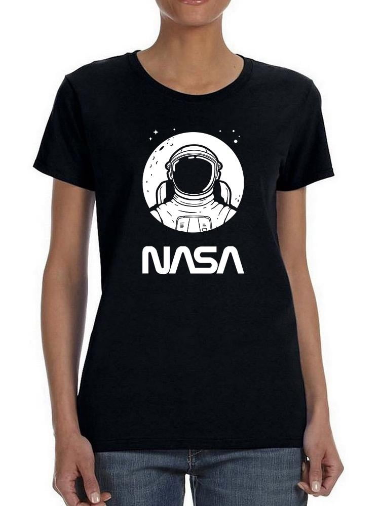 NASA Nasa Astronaut Over Moon Shaped T-Shirt Women -NASA Designs ...