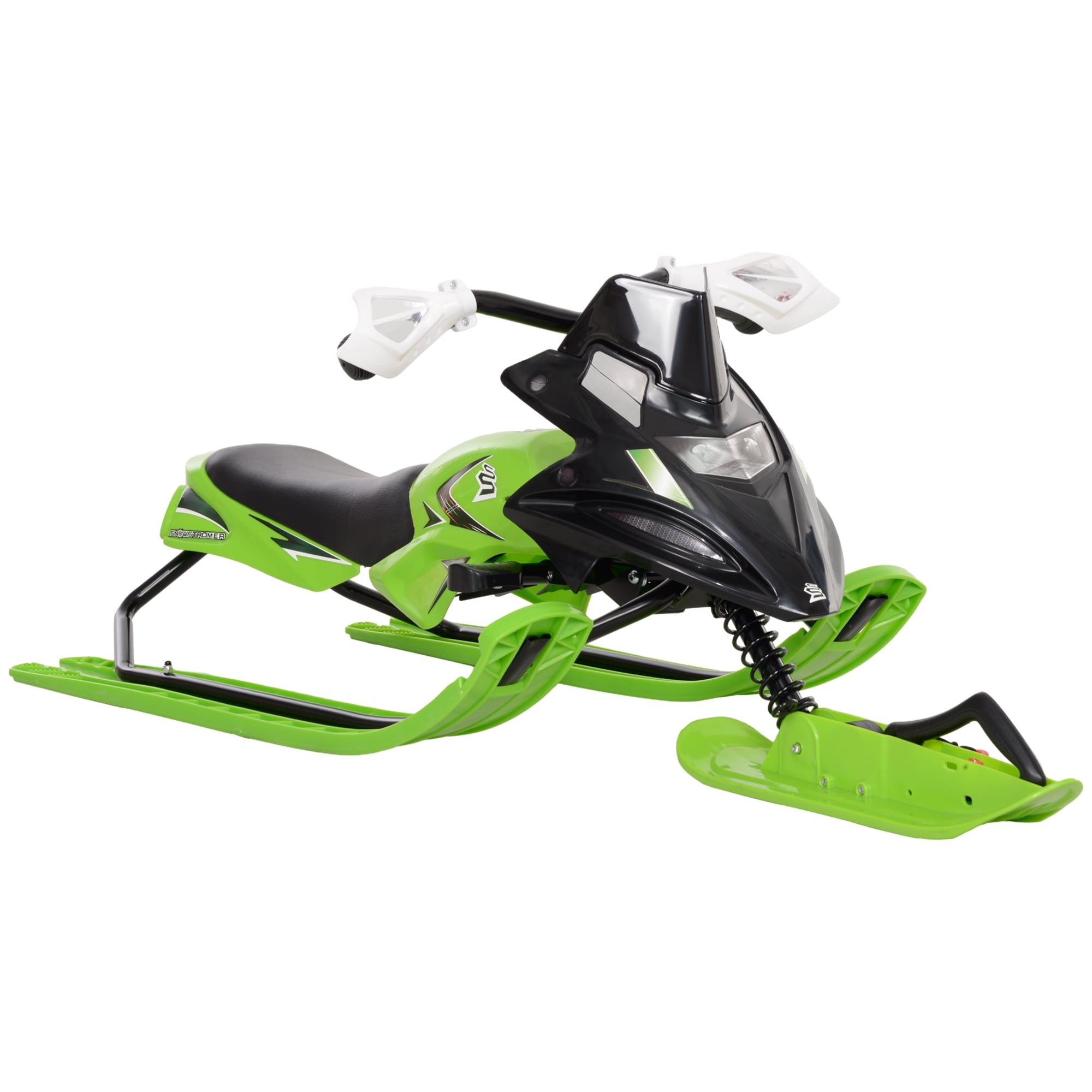 Soozier Snow Racer Sleds for Kids with Padded Rubber Seat, Green ...