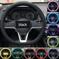 Car Universal Silicone Steering Wheel Cover Elastic Glove Cover Texture ...