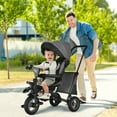 INFANS 7-in-1 Toddler Tricycle, Folding Baby Push Stroller, Rotatable ...