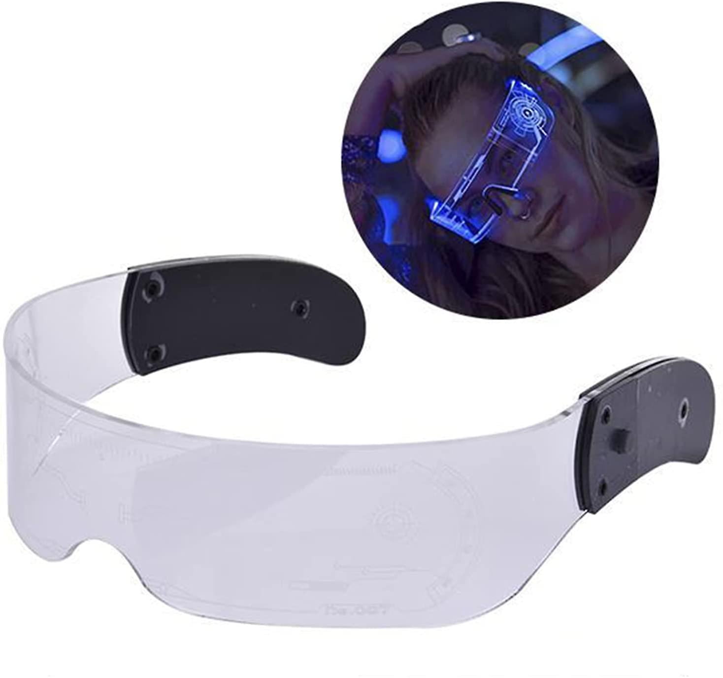 Gafas luminosas led para adultos, gafas con visera led en 7 colores ...