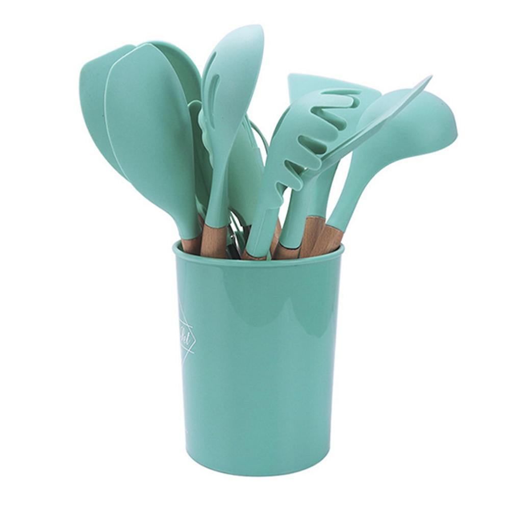 Silicone Kitchen Utensils | Non-Stick Cooking Utensils Set | Heat ...