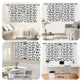 Black Cat Silhouette White Pattern Blackout Curtains,Triple Weaved ...