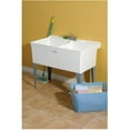 Utilatwin 19-Gallon Freestanding Double Bowl Laundry/Utility Sink ...