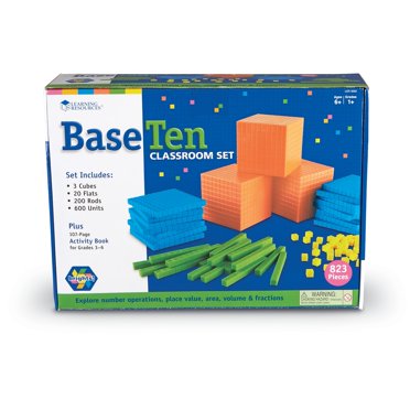 hand2mind Durable Place Value Frame, Plastic Base Ten Blocks Frame ...