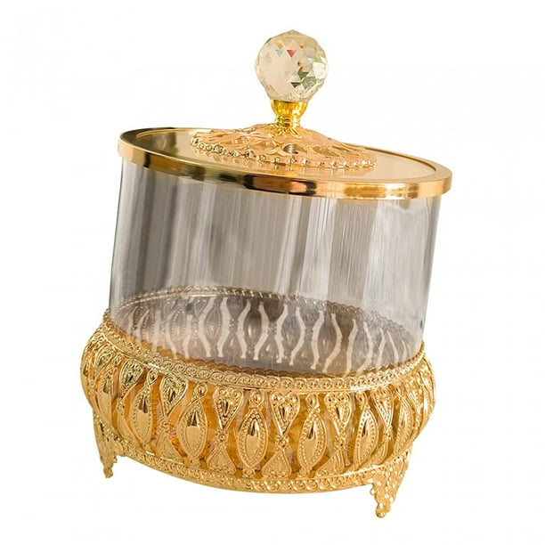 Glass Storage Jars Biscuit Containers Clear Dessert Candy Dish Display ...