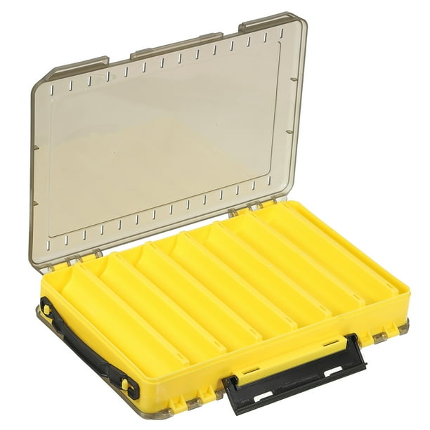 Double-Sided Fishing Lure Box, Plastic 14 Grids Fish Tackle Bait ...