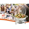 BENTISM 2-Packs Chafing Dish Buffet Set Chafing 4Qt Round Buffet Chafe ...