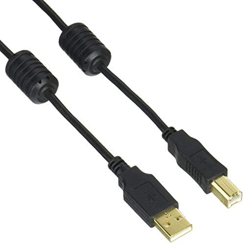 ELECOM USB cable 【B】 USB2.0 (USB A male to USB B male) With ferrite ...
