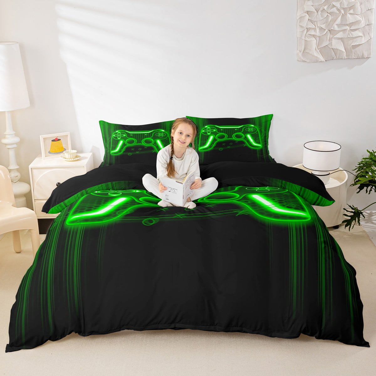 Click here for Erosebridal Gamer Comforter Cover Full video Game... prices