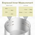 UYWGF-1PCS 1/4Cup (60ml, 2oz) Single Measuring Cup, Etched Inner Scale ...