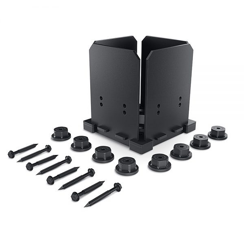 OZCO Building Products 6'' x 6'' Post Base Kit in Ironwood - Walmart ...