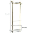 Miumaeov 3-Tier Retro Style Garment Rack Industrial Wall Mounted ...