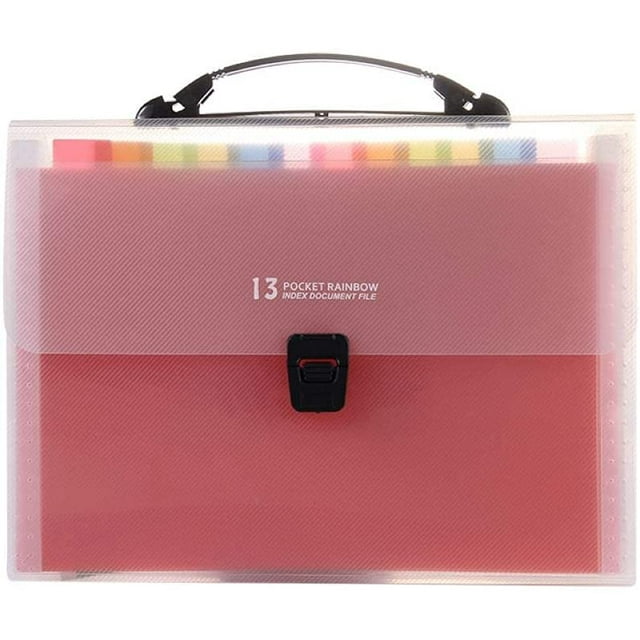 13 Pack Expanding File Folders Accordion Document Organizer, Letter A4 ...