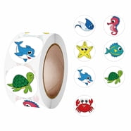 BeYumi 500 Pcs Woodland Animal Roll Stickers for Kids Party Favor Baby ...