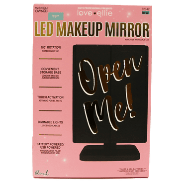 Floxite 15X Magnification Travel Makeup Mirror with LED Light ...