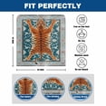 1 Pack Tiger Chair Back Covers Bohemian Modern Animal Print Teal Green ...
